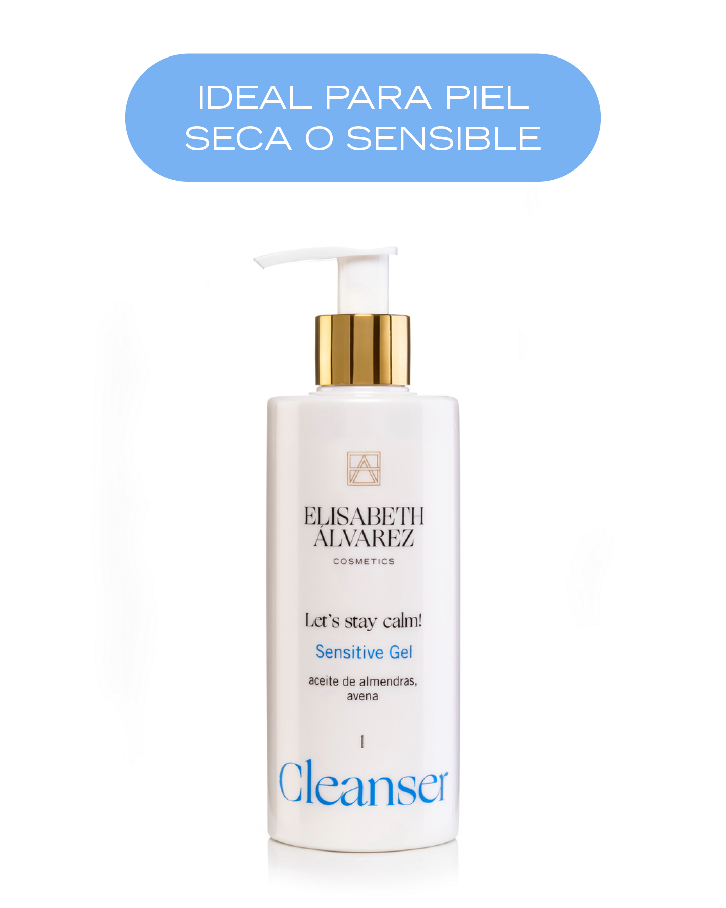 GEL LIMPIADOR PIEL SENSIBLE – ELISABETH ÁLVAREZ COSMETICS